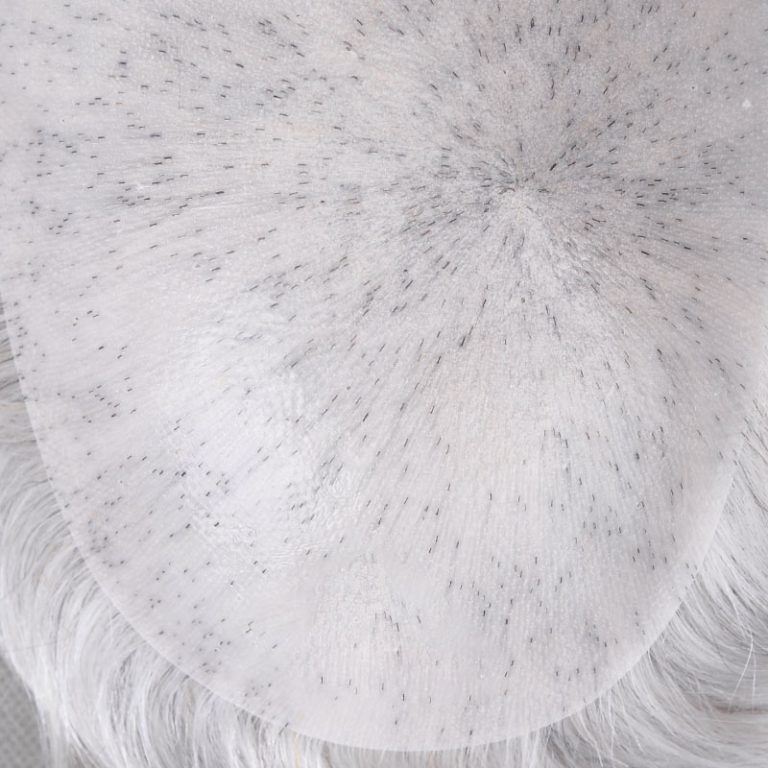 Men’s Grey Wig | Men's White Hair System | Bono Hair